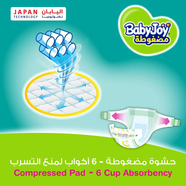 Babyjoy Compressed Diamond Pad, Size 4+, Large+, 12-21 Kg, Jumbo Box ...